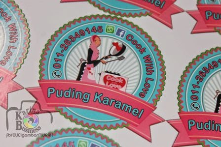 karina bizz: Sticker Puding Karamel